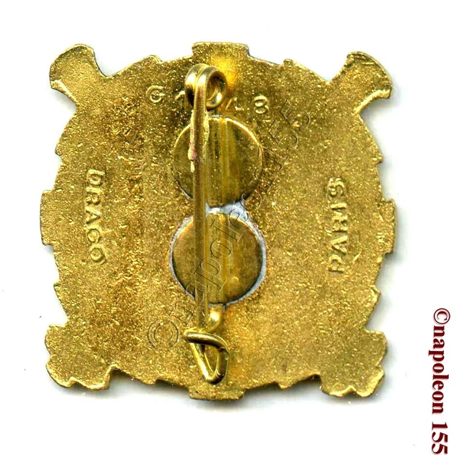 1ST GROUP OF the 42nd Rgt d’Artillery Fab Drago Paris in enamel G. 1348 ...