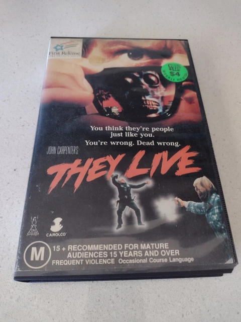 THEY LIVE VHS PAL John Carpenter Big box ex rental First Release £123. ...