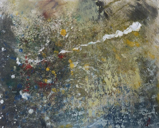 MODERN ORIGINAL OIL painting by James Carlisle - Under water abstract ...