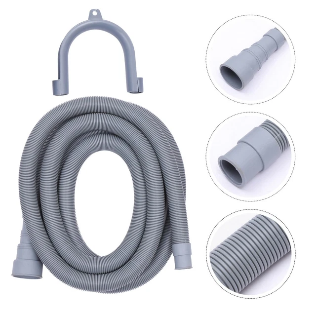 WASHER DRAIN HOSE Extension Flexible Washing Machine Discharge Hose ...