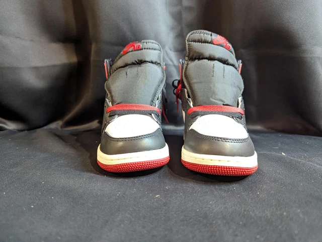 NEW NIB AIR Jordan 1 High OG "Black Toe Reimagined" 4Y FD1413-106 Red £ ...