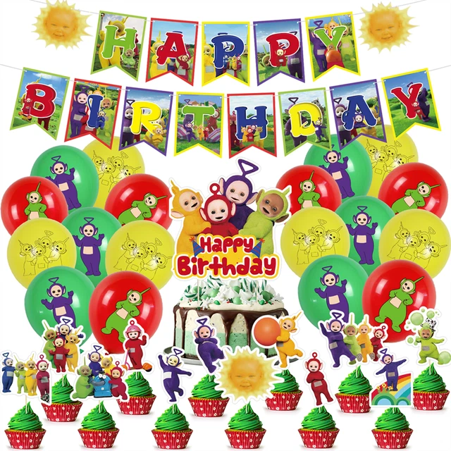 TELETUBBIES THEME BIRTHDAY Party Decorations Banner Balloons Cake ...