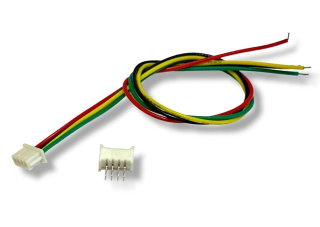 MINI MICRO 4-PIN 1.25mm pitch Male Female Connector 15cm Wire PCB Board ...