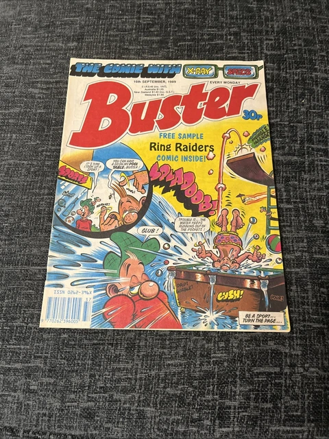 BUSTER COMIC - 16 September 1989 with Free Ring Raiders Comic £8.99 ...