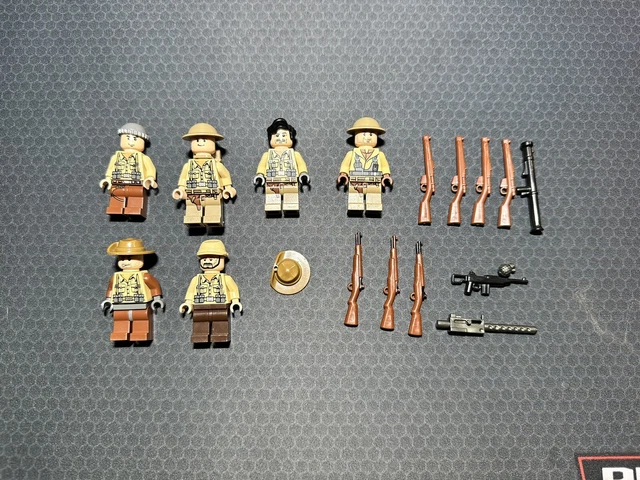 LEGO BRICKMANIA BRICKARMS WW2 US Army Soldiers With Custom Weapons EUR ...