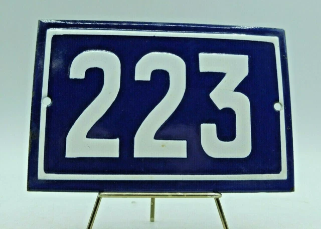 ANCIENNE PLAQUE EMAILLEE NUMERO DE MAISON N°223 - déco loft EUR 35,00 ...