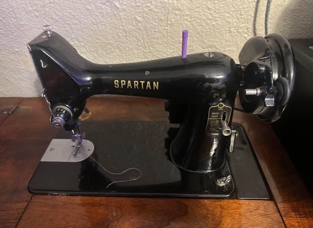 ANTIQUE SINGER SIMANCO Spartan 192K Sewing Machine Simanco RFJ9-8 Works ...