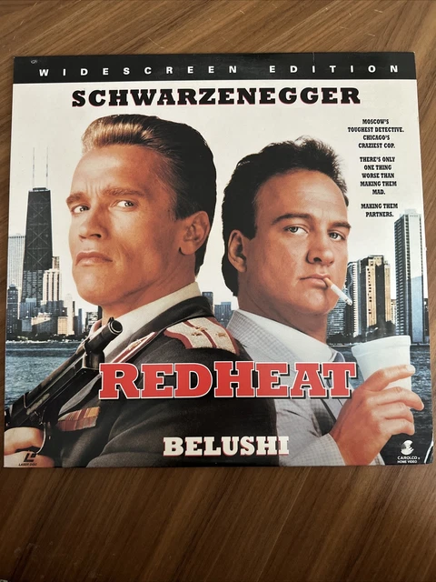 RED HEAT LASERDISC Arnold Schwarzenegger James Belushi Widescreen - VGC ...