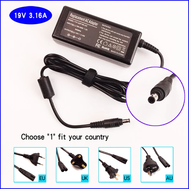 LAPTOP AC POWER Adapter Charger for Samsung NP-R519-JA04BE NP-R519 ...