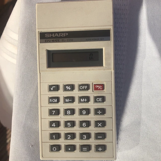 SHARP ELSI MATE EL-220 Vintage Calculator Working Collectible Retro £3.30 - PicClick UK