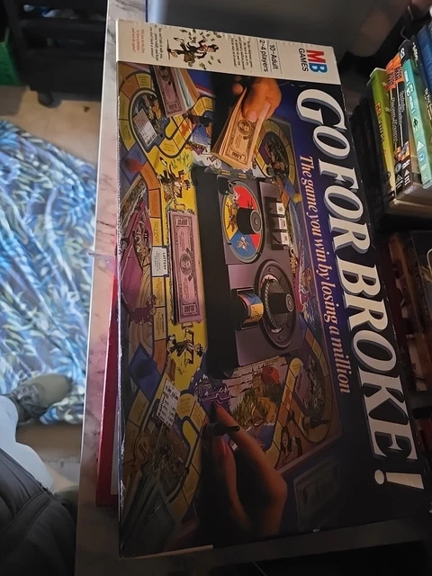 VINTAGE GO FOR Broke Board Game by MB Games 1986 100% Complete £13.99 ...