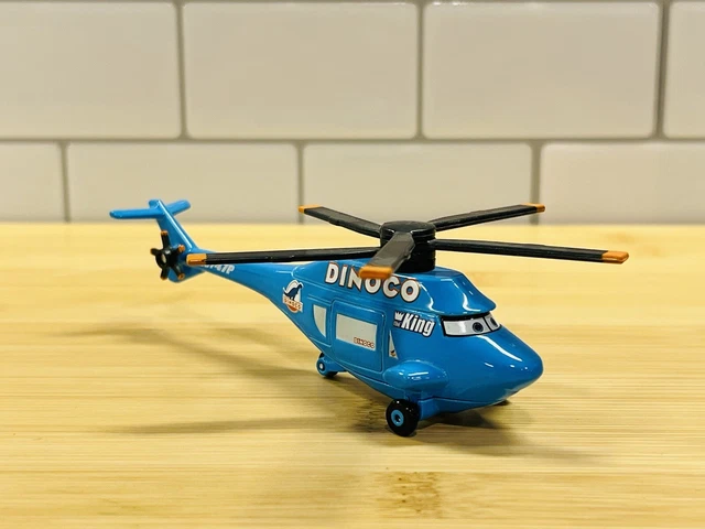 DISNEY PIXAR CARS DELUXE ROTOR TURBOWSKI DINOCO HELICOPTER CHOPPER 2008 ...