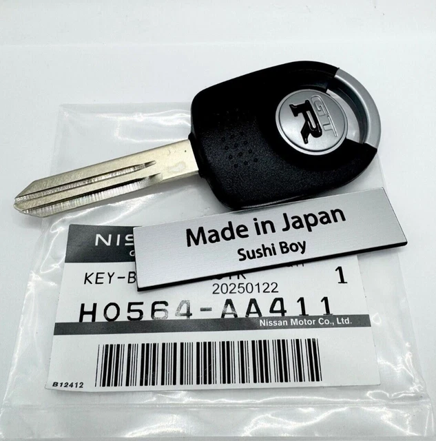NISSAN SKYLINE R34 GT-R BNR34 SILVIA S15 200SX Blank Key ZENKI JDM OEM ...