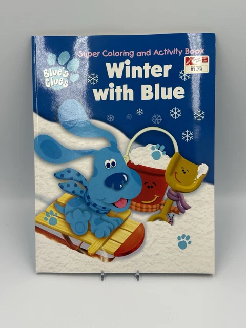 BLUE'S CLUES SUPER Mal- & Aktivitätsbuch "Winter mit Blau" Neu aus ...