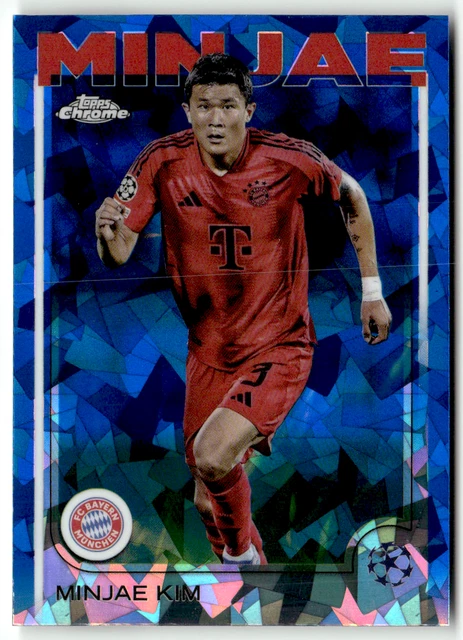 TOPPS CHAMPIONS LEAGUE Cromo 2025 N º 55 Mijae Kim Sapphire Refractor ...