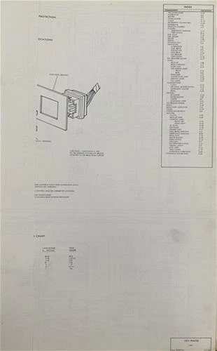 DIAGRAMME ÉLECTRIQUE DÉPLIANT De La Ford Pinto 1971 Schematic OEM ...