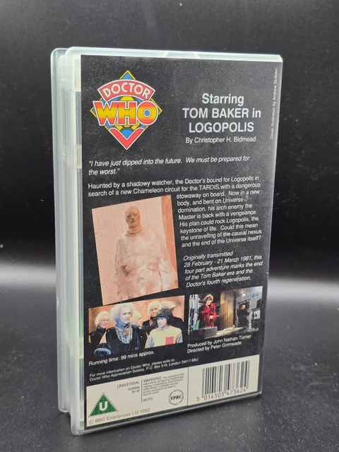 DOCTOR WHO VHS Video Cassette LOGOPOLIS Tom Baker EUR 11,66 - PicClick IT