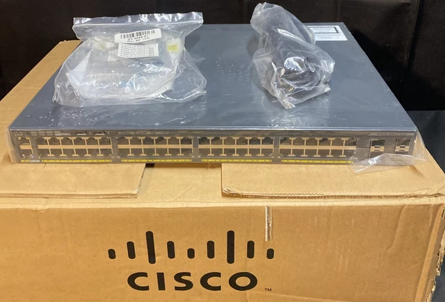 CISCO CATALYST 2960 (WS-C2960X-48FPS-L) 48 Ports Rack Mountable Switch ...