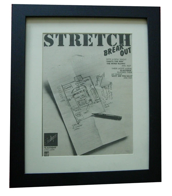 STRETCH+BREAK OUT+POSTER+AD+RARE+FRAMED+ORIGINAL 1976+EXPRESS WORLD ...