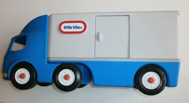 RARE LITTLE TIKES Big Ride On Semi Truck Lorry Trailer Carrier 23" 1994 ...