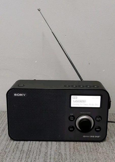 SONY XDR-S60DBP PORTABLE Digital DAB, DAB+ & FM Radio, Black + Power ...