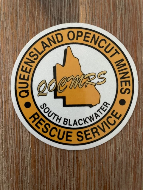 SOUTH BLACKWATER QLD Opencut Mines Rescue Service MINING STICKER EUR 1 ...