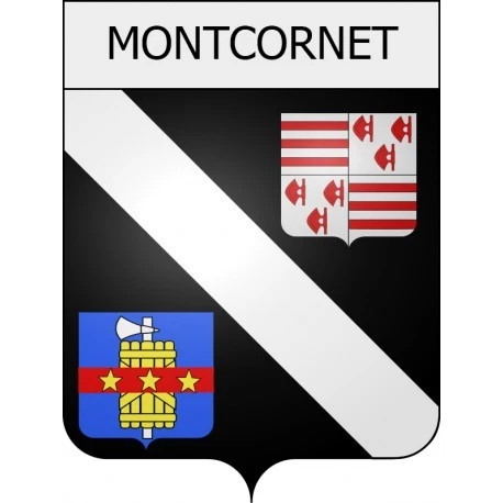 MONTCORNET 02 VILLE Stickers blason autocollant adhésif Taille:12 cm EUR 3,99 - PicClick FR