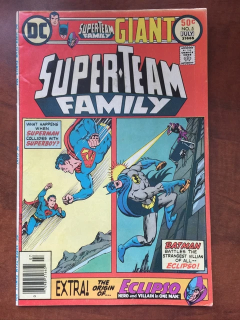 SUPER-TEAM FAMILY GIANT #5 DC 1976 Superman and Batman FN+ $6.00 ...
