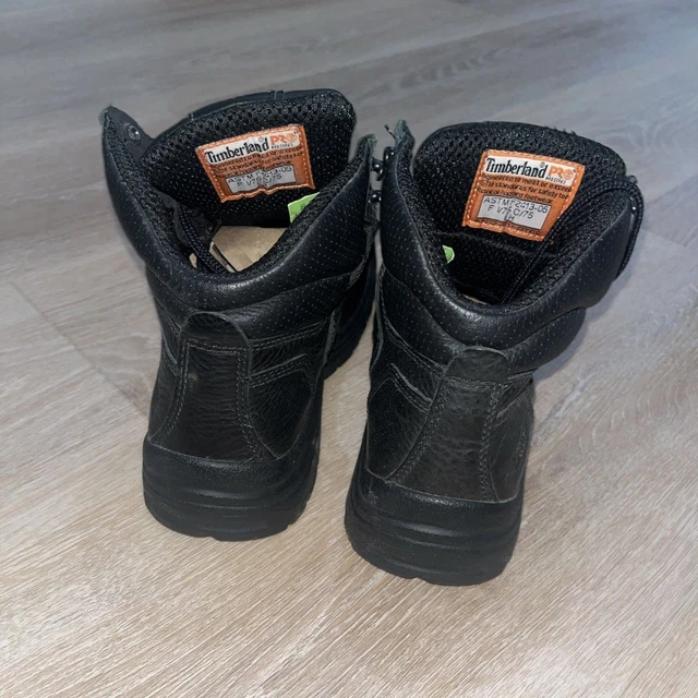 TIMBERLAND PRO MEN'S Titan Black Alloy Safety-Toe Boot Size 8.5 M £36. ...