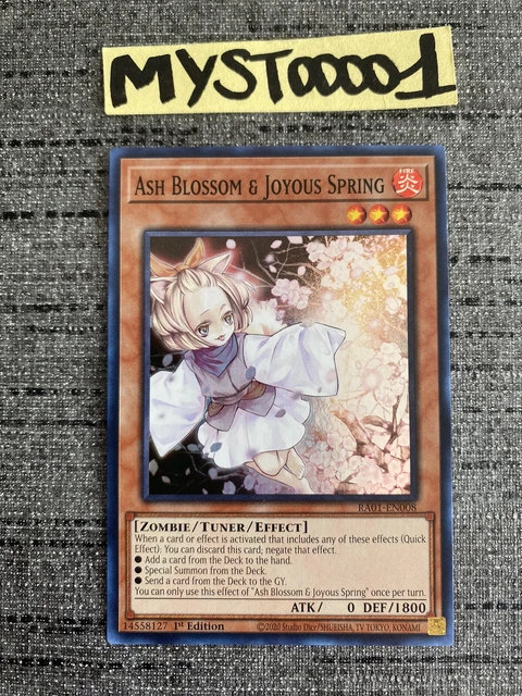 CARTE YU-GI-OH US 🇺🇸 Ash Blossom & Joyous Spring RA01-EN008 Super Rare US... EUR 7,90 - PicClick FR