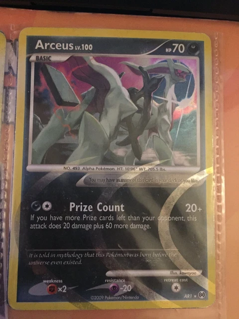 ARCEUS AR1 - Platine - Arceus - Pokémon Ultra Rare EUR 9,50 - PicClick FR