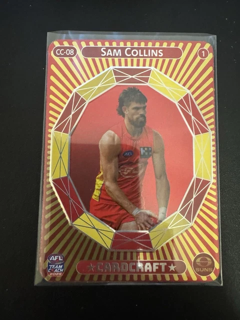 2025 AFL TEAMCOACH Card Craft Gold Coast Sam Collins 3 Card Set $5.00 ...