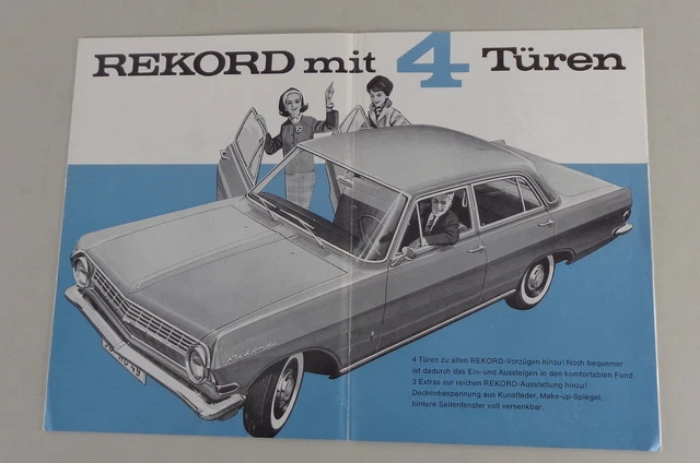 PROSPECTUS / BROCHURE Opel Rekord A EUR 33,53 - PicClick FR