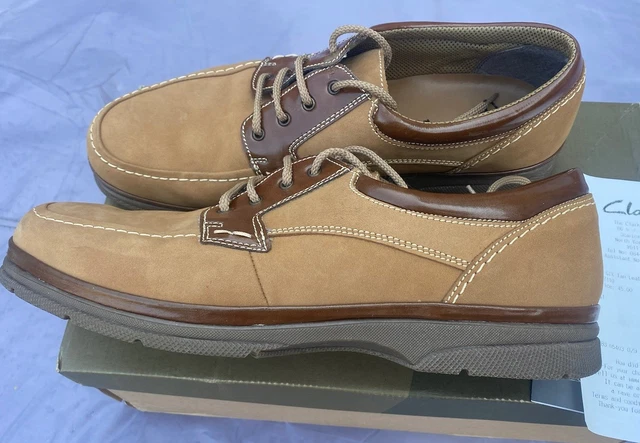 CLARKS MENS ** SHAW RUN TAN LEATHER GTX ** UK 11 / US 12 G £16.31 ...