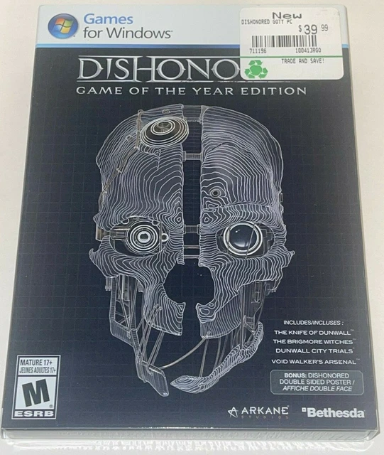 DISHONORED GAME OF The Year Edition GOTY - PC - NTSC Sealed NEW $89.99 ...