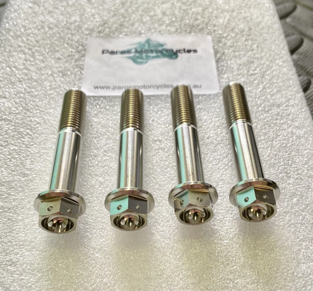HONDA CB650R 2024 Front Brake Caliper Bolts Titanium Race Drilled ...