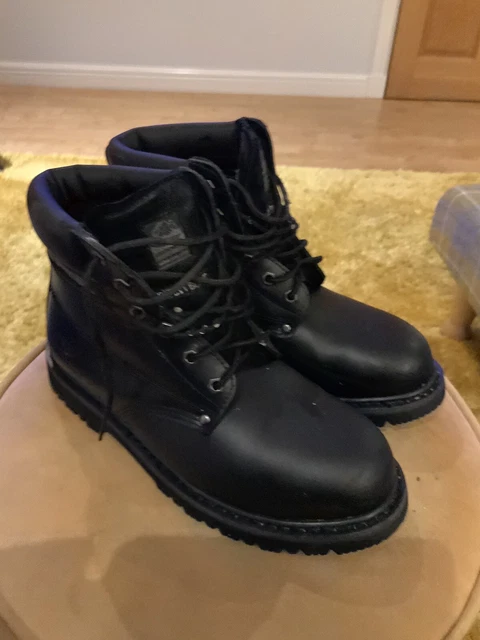 MENS BLACK GROUNDWORK Steel Toe Cap Boots, Size 9 Eur 43 £6.50 ...