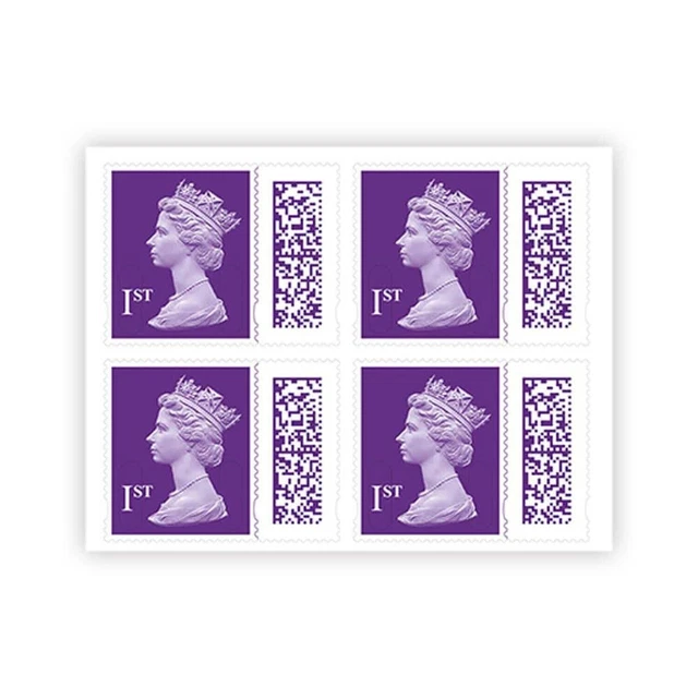 ROYAL MAIL 1ST Class UK Postage Stamps - Book of 4. Bargain Quick ...