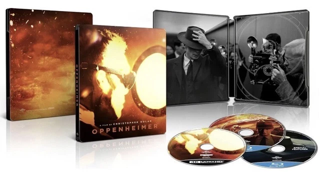 CHRISTOPHER NOLAN : Oppenheimer (4K Ultra HD Blu Ray + Bonus Steelbook) *SEALED* EUR 119,02 ...