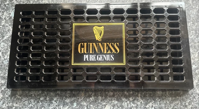 GUINNESS BLACK PLASTIC Drip Tray Pure Guinness Man Cave Vintage Genuine ...