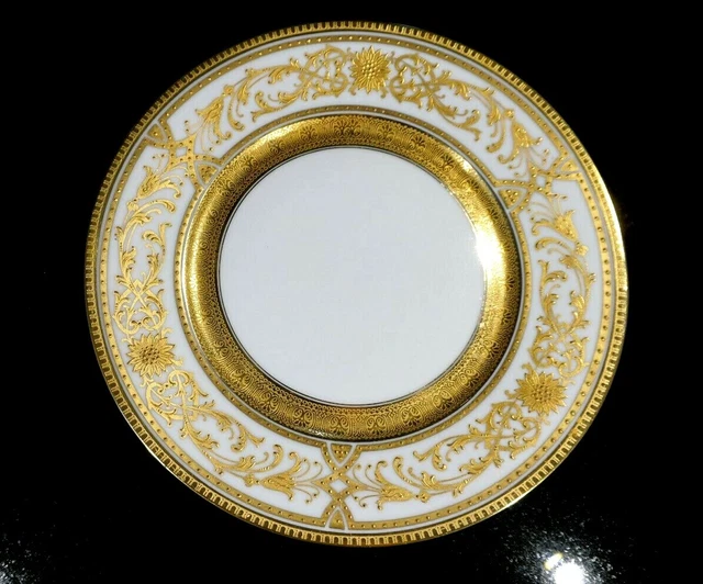 STUNNING BAUSCHER WEIDEN, John Wanamaker Heavy Gilt Dinner plate $278. ...