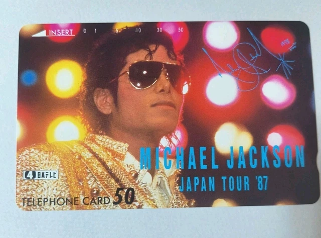 VINTAGE MICHAEL JACKSON Japan Tour '87 telephone card £46.75 - PicClick UK