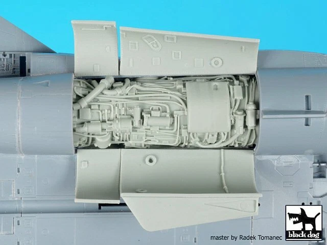 BLACK DOG 1/48 F-14D Super Tomcat Aircraft Engine Set (1pc for AMK kit ...