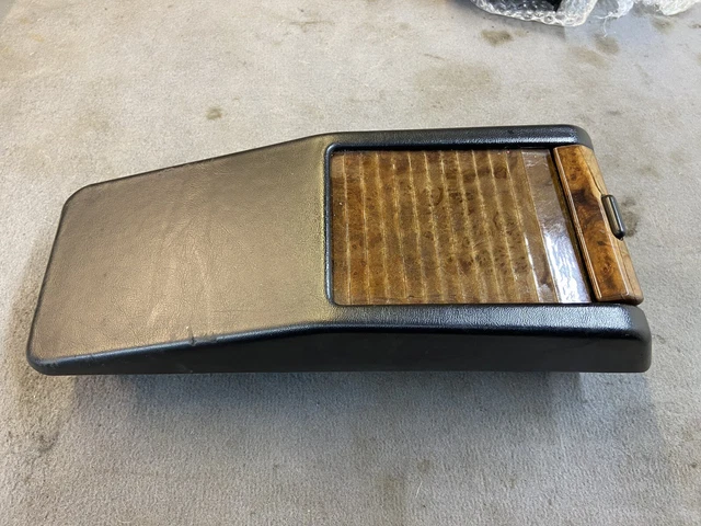 MERCEDES W124 CENTRE Console Cubby Storage Box Black Burlwood S124 CE ...