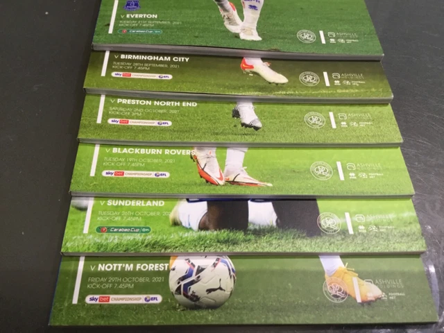 27 QUEENS PARK Rangers Qpr Football Programme’s From Season 2021 / 2022 ...