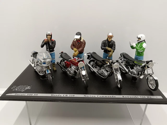SOLIDO JOE BAR Team Plateau Avec 4 Motos Et Figurines Sans Boîte 1/18 EUR 90,00 - PicClick FR