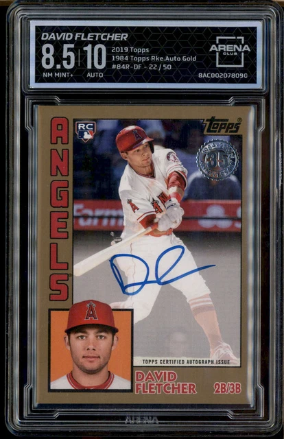 2019 TOPPS 1984 Rookie Autografo Oro David Fletcher RC Auto /50 Arena ...