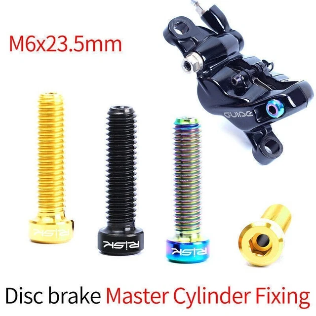 RISK 2PCS M4X26MM Titanium Alloy Bolts Mountain Bike Oil Disc Pad TC4 Ti Screw $14.43 - PicClick CA