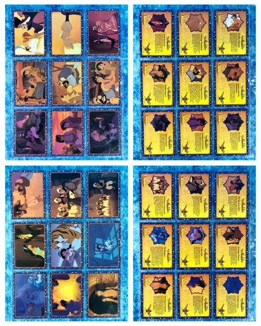 ALADDIN DISNEY ANIMATION trading card complete set by Panini 1993 ...