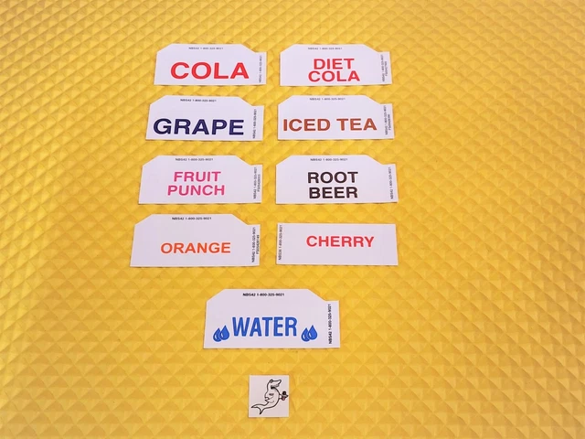 Soda Vending Machine Labels FOR SALE! - PicClick